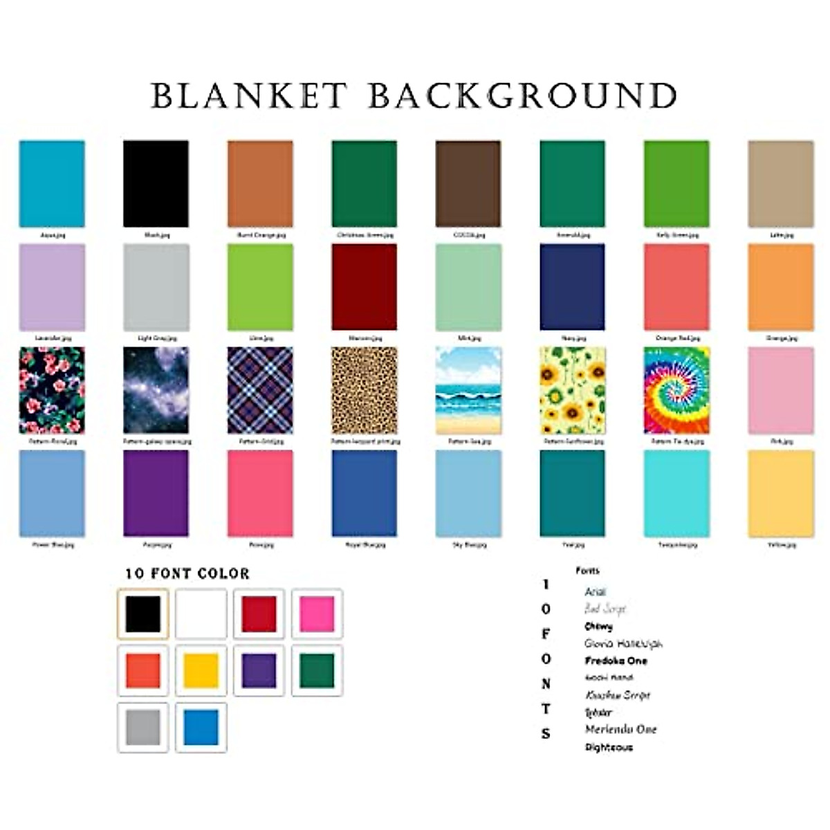 D-Story Custom Blanket with Text Picture Collage Customized Blankets, Birthday Personalized Throw Blanket for Father, Mom, Kids, Dogs, Friends or Lover (10 Photos) Made in USA