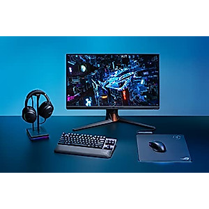 ASUS ROG Strix Scope RX TKL Wireless Deluxe - 80% Gaming Keyboard, Tri-Mode Connectivity (2.4GHz RF, Bluetooth, Wired), ROG RX Red Optical Mechanical Switches, PBT Keycaps, RGB, Wrist Rest, Black