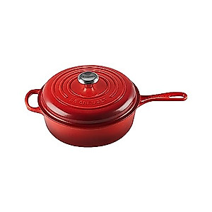 Le Creuset Enameled Cast Iron Signature Cassadou, 3.75 qt., Cerise