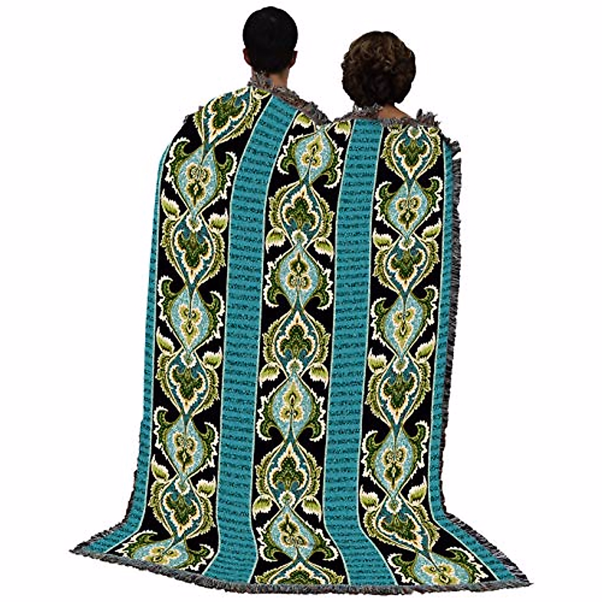 Pure Country Weavers William Morris Ivy Blanket - Arts & Crafts - Gift Tapestry Throw Woven from Cotton - Made in The USA (72x54)