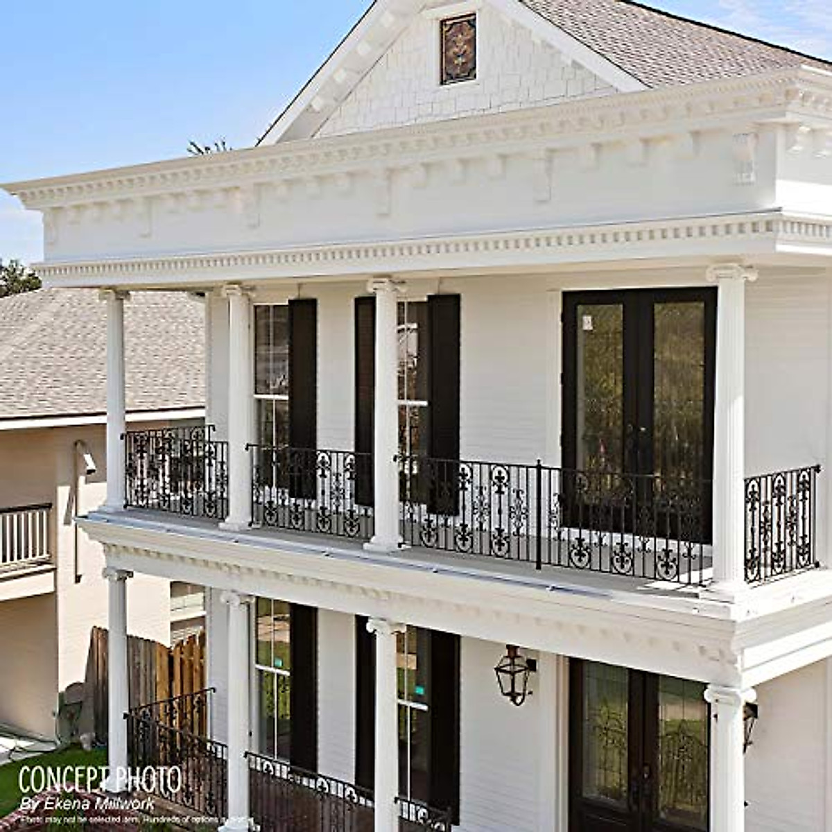 Ekena Millwork BKT05X04X10WG 5 1/4-Inch W x 4 1/2-Inch D x 10-Inch H Wigan Bracket