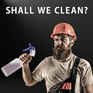 Bar5F Leakproof 5-Pack Heavy-Duty Chemical Resistant Nozzle Spray Heads Industrial and Household Window Cleaning Janitorial Supply Low-Fatique Trigger