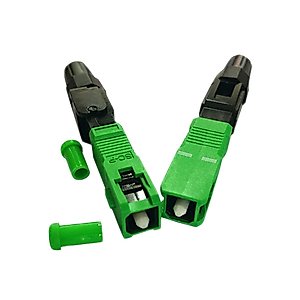 YDC Fast Connector SC/APC Singlemode Fiber Optic PrePolished Connector Embedded FTTH Fiber Optic Connector FTTH SC/APC SM Fast Connector 3-Pack