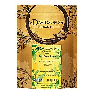 Davidson's Organics, Earl of Grey Green, Loose Leaf Tea, 16-Ounce Bag