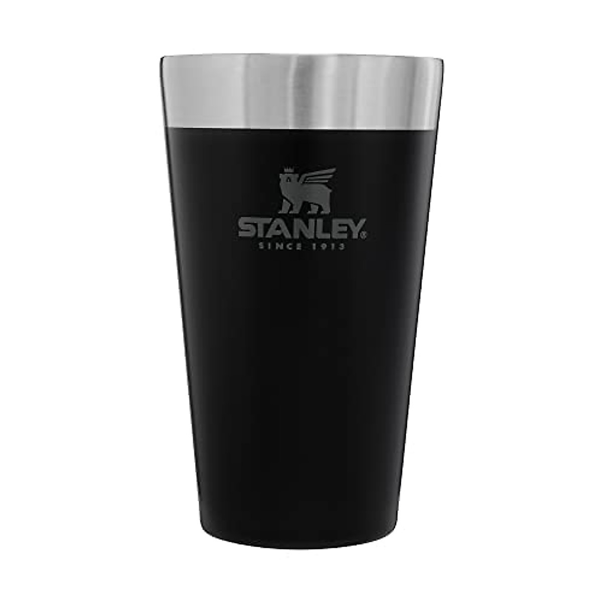 Stanley Aluminum STA2282053 The Stacking Beer Pint Matte Black 16OZ / .47L