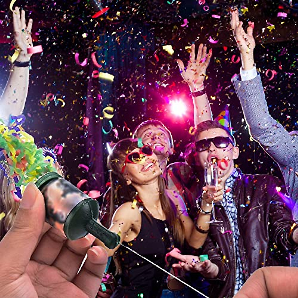 30Pcs Kids Mini Party Confetti Poppers Streamers Party Poppers for Wedding, Birthday, Graduation, Baby Shower kids toy Halloween Confetti Poppers for Party Supplies, Christmas New Year Decorations