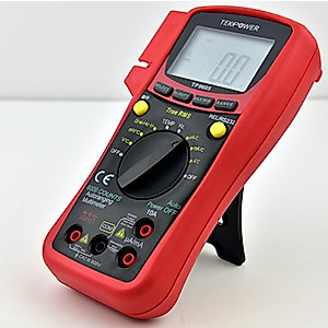 TekPower TP9605BT Auto Ranging Digital True RMS Smart Multimeter with Bluetooth & USB Connection, Free App Available for iOS and Android