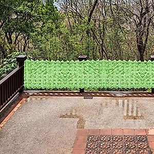 GUANGLU Artificial Leaf Screening, Ivy Leaf Screening, Artificial Hedge Fence and Faux Ivy Vine Leaf Decoration for Outdoor Decor, Garden