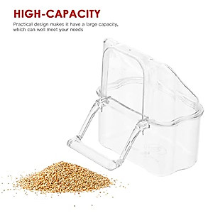 Parrot Bowl Bird Feeder, Cage Bird Water Feeder Parakeet Food Bowl Food Container Feeder Cups for Budgerigar Canary Cockatiel Finch Bird Cage Accessories, 3pcs