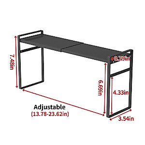 WOCHUANGSI 1pcs Small Narrow Tall Shelf for Windowsill Kitchen Organizer Window Sill Plant Shelf Stackable Shelves Bathroom Sill Thin Shelves for Narrow Spaces Counter Top Racks