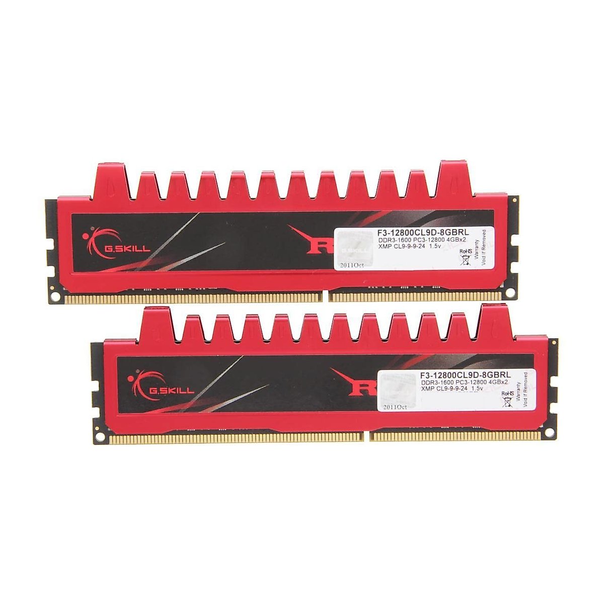 G.SKILL Ripjaws Series 8GB (2 x 4GB) 240-Pin DDR3 SDRAM DDR3 1600 (PC3 12800) Desktop Memory Model (F3-12800CL9D-8GBRL)