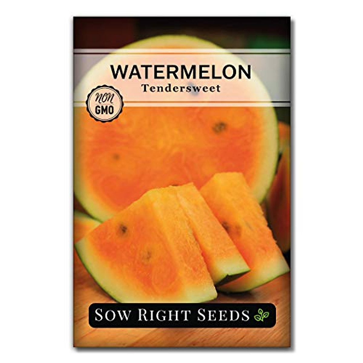 Sow Right Seeds - Watermelon Seed Collection for Planting - Crimson Sweet, Allsweet, Sugar Baby, Tendersweet, and Golden Midget Melon Seeds - Non-GMO Heirloom Seeds to Plant a Home Vegetable Garden