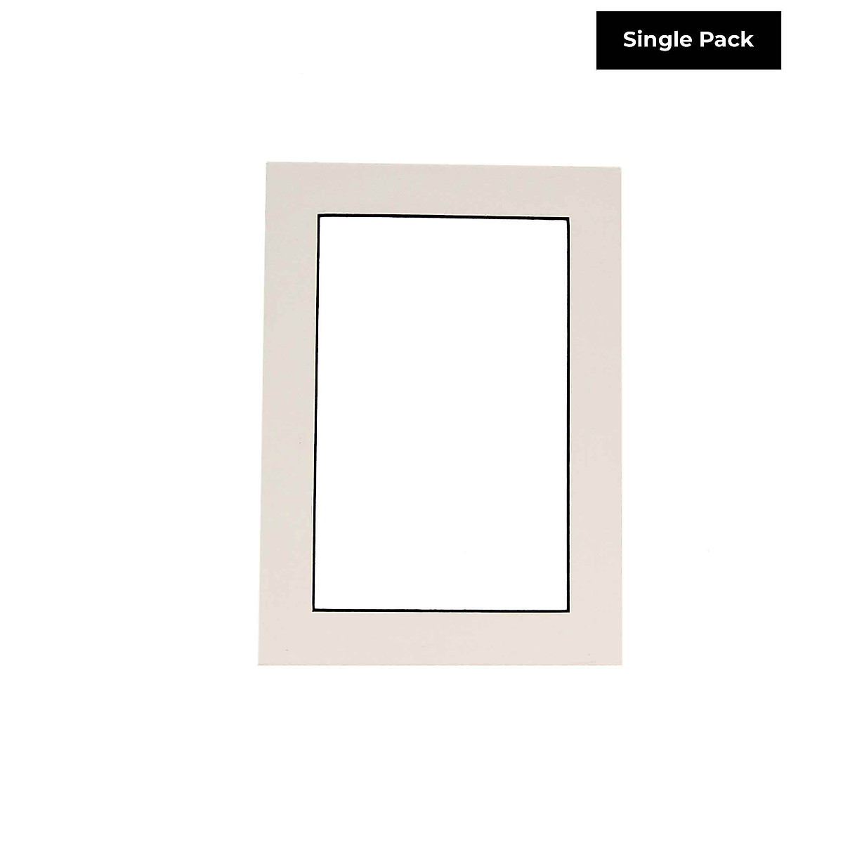 24x36 Mat for 20x30 Picture - White with Black Core Picture Matboard for Frames Measuring 24 x 36 Inches - Bevel Cut Matte to Display Art Measuring 20 x 30 Inches - Acid Free ONE MAT