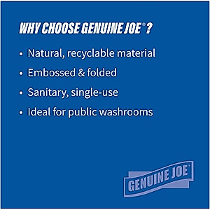 Genuine Joe GJO21040 Multifold Natural Towels, 9.25" x 9.40",Packaging may vary, Pack of 4000