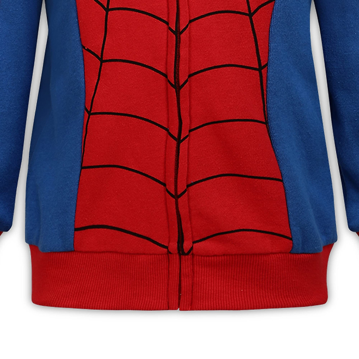 Marvel Avengers Captain America and Spider-Man Boys Zip-Up Hoodie for Toddlers and Big Kids Red