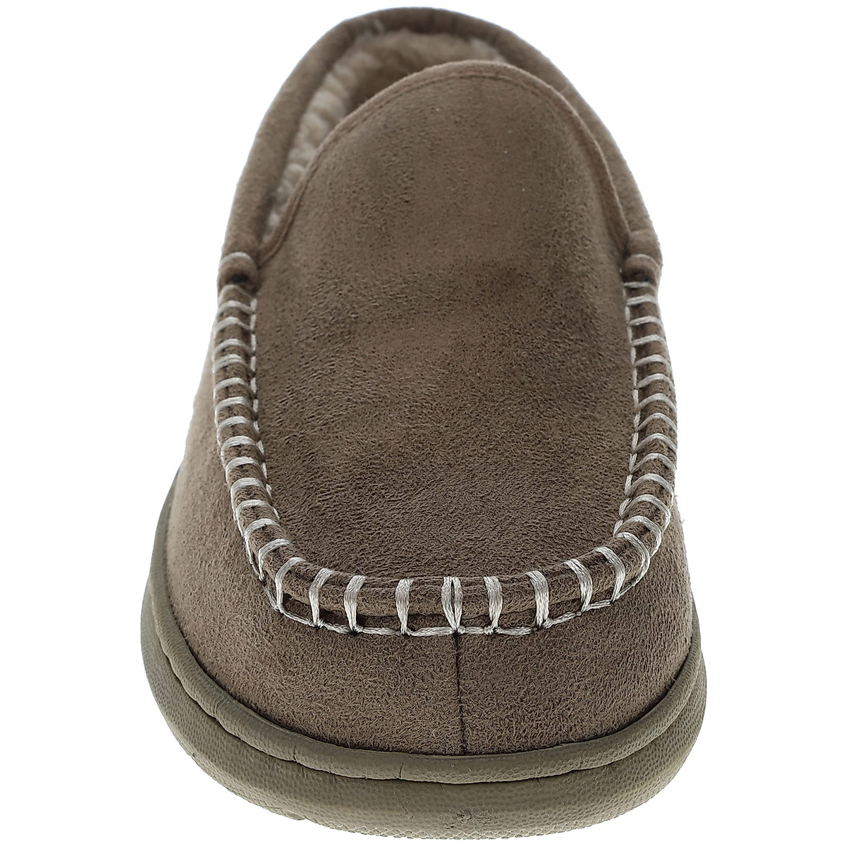 Dockers Men's Douglas Ultra-Light Moccasin Premium Slippers, Taupe, 11