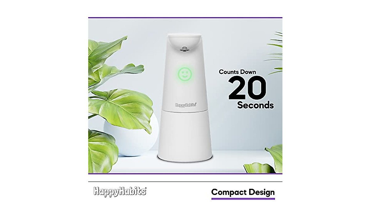 20 Second Countdown Timer Soap Dispenser - HappyHabits