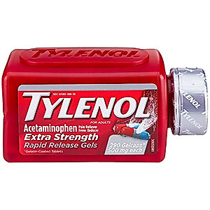Tylenol Rapid Release Gels (290 ct.) (pack of 2)