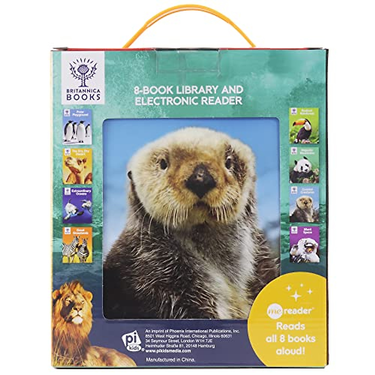 Encyclopedia Britannica Kids - Me Reader Electronic Reader and 8 Sound Book Library - Animals and Space - PI Kids