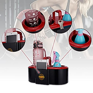 ProtoNiMBUS The Original Multipurpose Bottle Caddy for Gym – Caddy Organizer for Phone, Keys, Water Bottle, Sprayer, Towel – Heavy-Duty Caddy Organizer with Handle – 12 x 6 x 4.5-inch