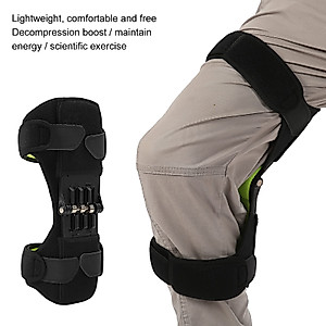 Dioche Spring Knee Brace - Universal Knee Booster - Spring Assisted Sports Mountaineering Support - Knee Wrap Patella with Excellent Materials for Knee