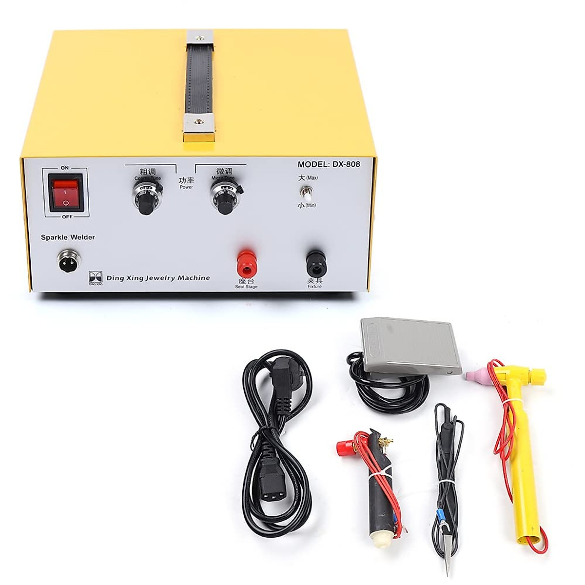 Portable Pulse Sparkle Spot Welder 110V 80A Jewelry Spot Welder, Electric Soldering Machine Spot Welder Welding Machine for Gold/Silver/Steel/Platinum