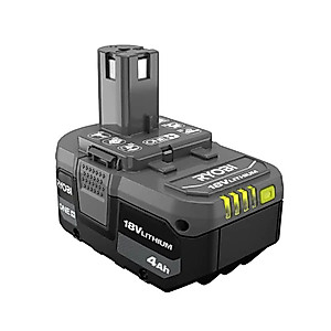 Ryobi ONE+ 18V Lithium-Ion 4.0 Ah Battery (2-Pack) with 18V Lithium-Ion Charger