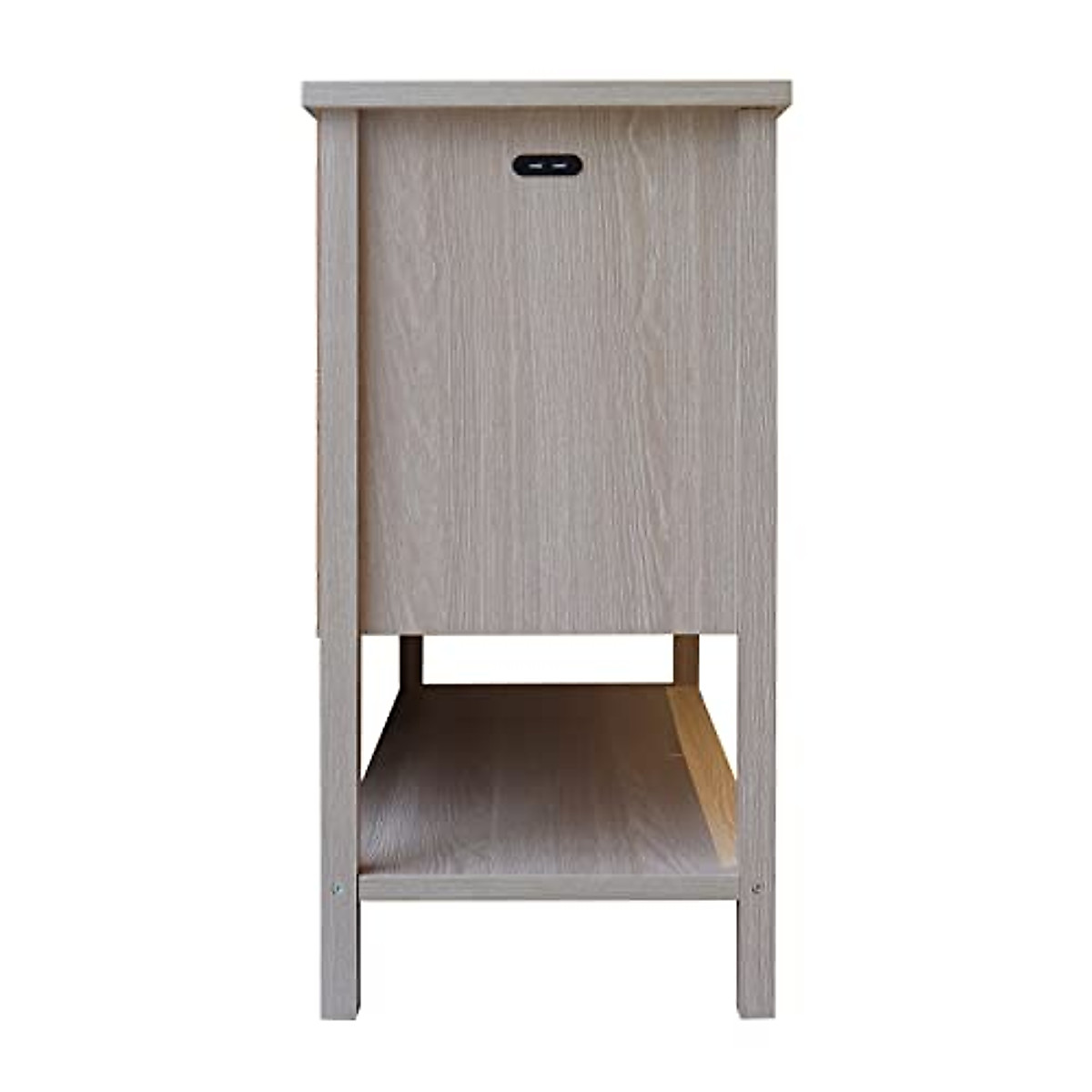 LUSUOWLZ Sideboard Storage Cabinet with USB Charger, Console Table with 2 Tire, Wooden Accent Buffet Cabinet, Console Table for Hallway Living Room & Kitchen…