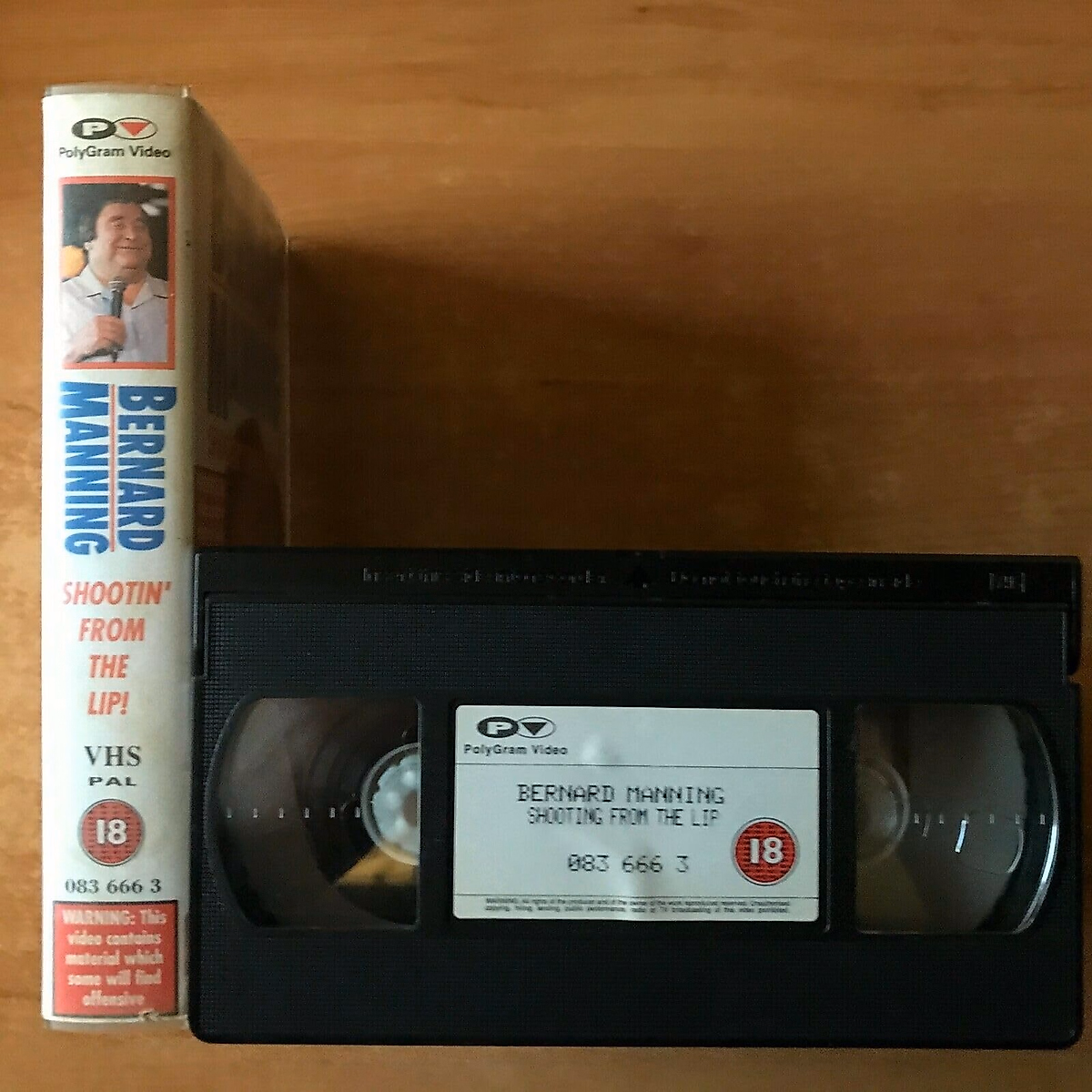 Bernard Manning: Shootin' From The Lip [Albert House / Oldham] Stand-Up - VHS