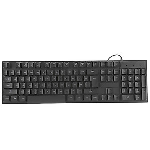 Gaming Keyboard,RGB Backlit Gaming Keyboard,104 Keys USB Wired Mechanical Keyboard,Water-Resistant Design with Drainage Holes,for Desktop,Computer,PC