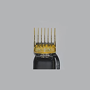 BARBER GODZ Hair Clipper Guards Guides Gold Color Coded Cutting Guides 1/8”-1 Fits For Most Of Wahl Clippers (Gold)