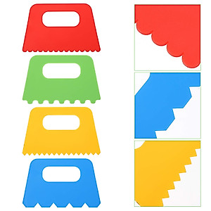 Plastic Paint Scraper,Plastic Putty Knife Putty Plastic Spreader Spackle Tool Plastic Putty Knife rScraper Tool Putty Scraper for Art 4pcs