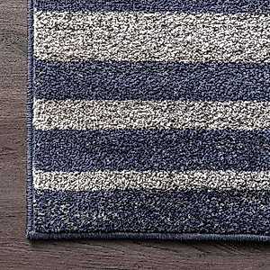 nuLOOM Thomas Paul Starfish and Striped Area Rug, 4x6, Blue