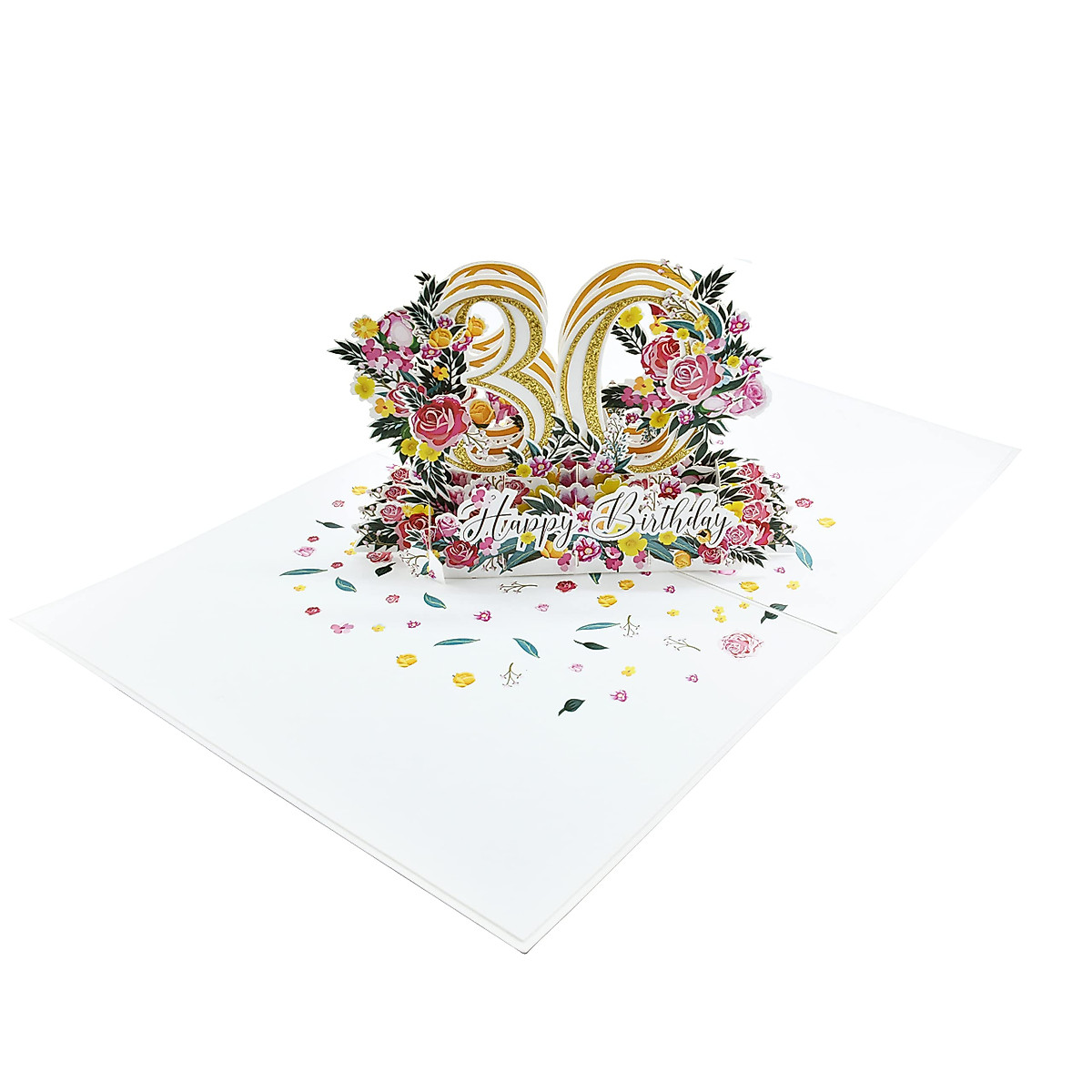 Happy 30th Birthday Pop Up 3D Greeting Card