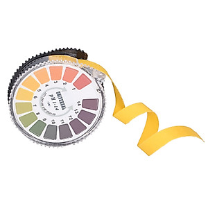 FTVOGUE Test Paper Strip Roll Professional Level Testing Paper for Cosmetics Food Water Full Range 0-14, Water Quality/Temperature and Humidity Meter