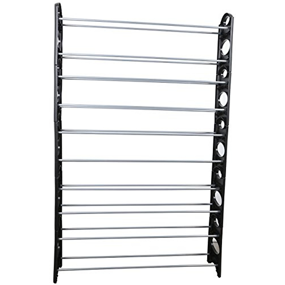 GPCT Stackable 50 Pair Shoe Rack (Up to 10 Stack-able Shelves, Adjustable for Different Shoe Sizes, Free Up Closet or Floor Space)