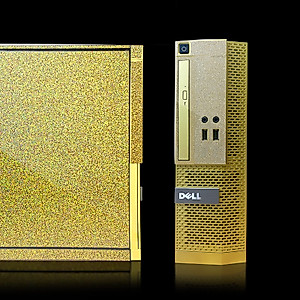 Dell Gold Treasure Box Desktop PC, Intel Quad Core I5 up to 3.60GHz, 16GB RAM, 512GB SSD, DVD, WiFi & Bluetooth, Keyboard & Mouse, Win 10 Pro (Renewed)