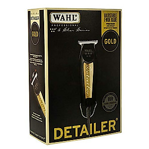 Wahl Professional 5-Star Series Limited Edition Black & Gold Corded Detailer #8081-1100 - Great for Professional Stylists and Barbers
