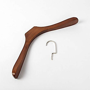 Wooden Hangers Wide Shoulder Solid Wood Suit Hanger Coat Hanger Large TPAG74215