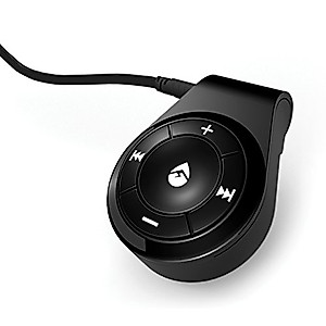 ECOXGEAR Bluetooth Headphone Adapter with Controls, Play, Control & Talk on Your Smartphone Without Wires - Black