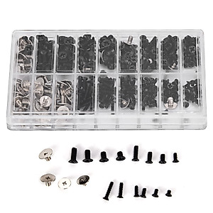 360Pcs Computer Screws Kit, Alloy Steel Micro Cross Screw Standoffs Set M2 M2.5 M3 Fasteners for Hard Drive Computer Case Motherboard Fan Power Graphics, Screw