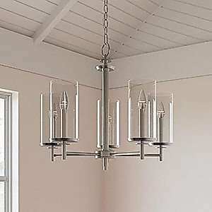 Hampton Bay 5-Light Brushed Nickel Finish Interior Chandelier