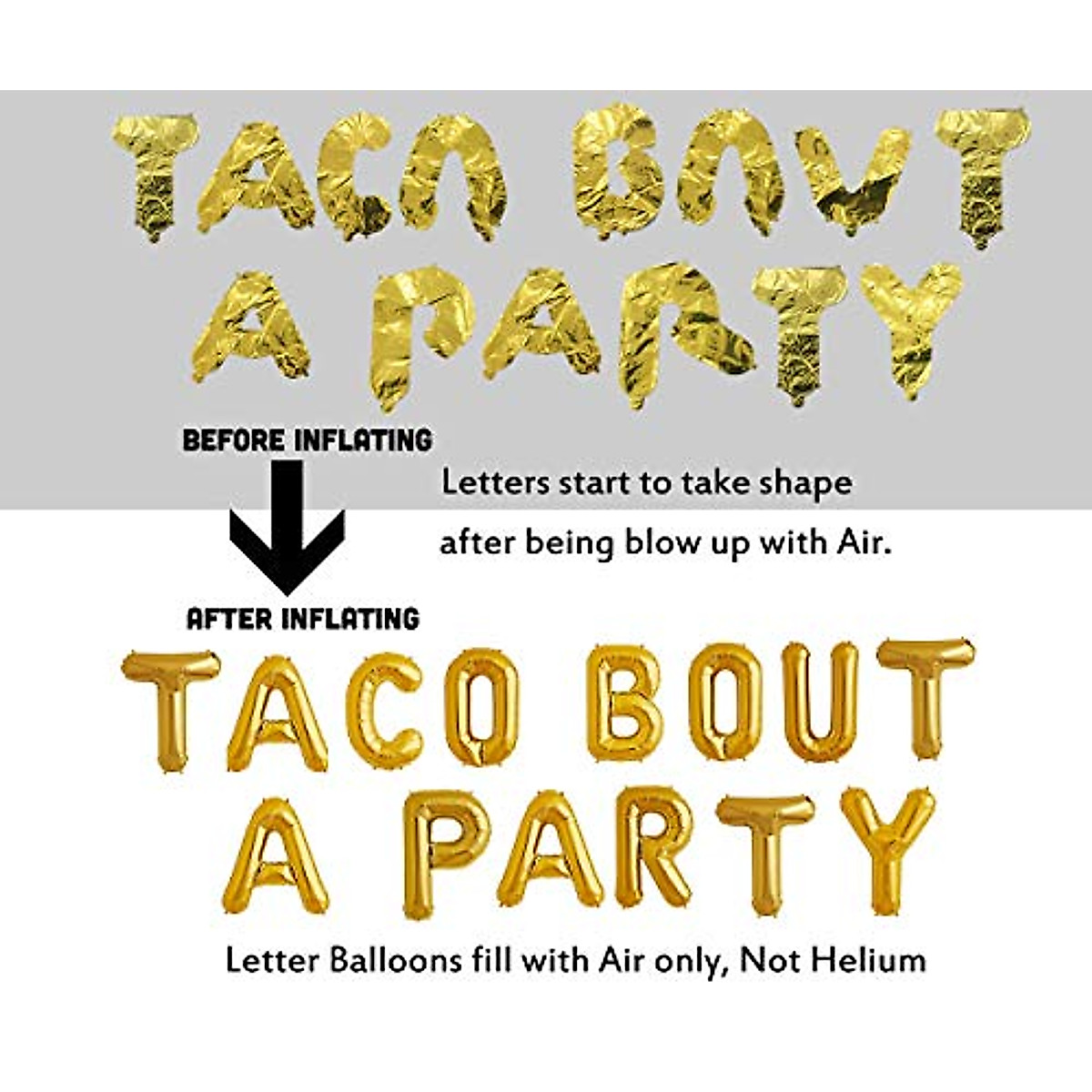 Taco Bout A Party Decorations Gold Cactus Balloons Engagement Bachelorette Birthday Taco Baby Shower Fiesta Party Theme Baby Shower Pregnancy Announcement Ideas Mexican Fiesta Theme Backdrop
