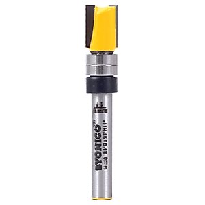 YONICO Router Bits Pattern Bit Flush Trim 3/8-Inch Diameter 1/4-Inch Shank 14122q