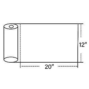 9527 Product 12x 20 Plastic Clear Produce Bag Food Storage bag,350 bags one Roll