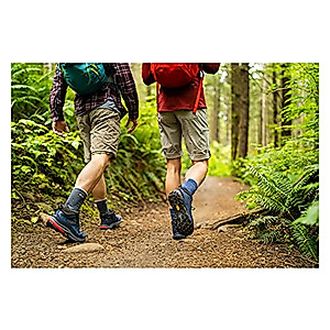 Topo Athletic Men's Trailventure Comfortable Cushioned Durable 5MM Drop Trail Running Shoes, Athletic Shoes for Speed Hiking, Navy/Red, Size 12