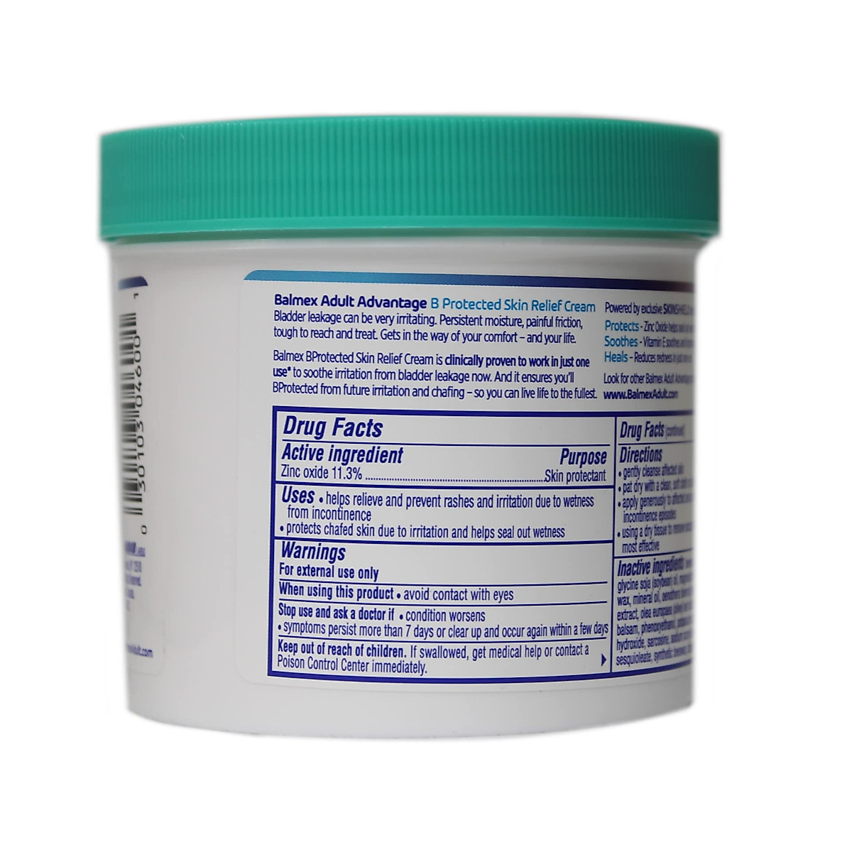 Balmex Adult Care Rash Cream 12 oz (pack of 6)