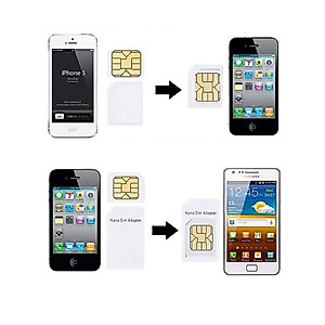 Nano SIM Card Adapter 4 in 1 Converter Kit to Micro/Standard for All Mobile Devices 2pcs