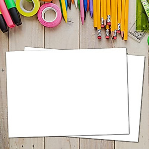 Home Advantage Set of 50 Blank Plain White 5x7 Index Cards, Postcards