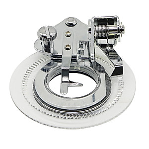 Daisy Flower Stitch Presser Foot Decorative Embroidery Stitch Circles Ruffler Sewing Machine Presser Foot for Most Low Shank Sewing Machines